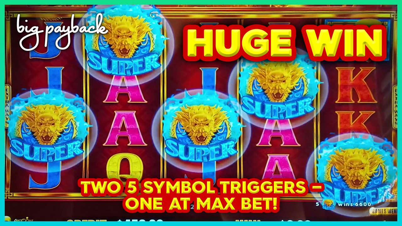 Not One, But TWO 5 SYMBOL TRIGGERS → HUGE WIN! Max Bet AWESOMENESS ...