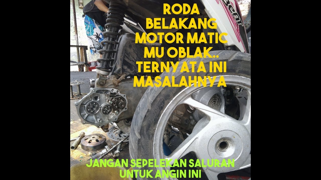 Cara ganti laher roda belakang beat,ban belakang beat oblak - YouTube