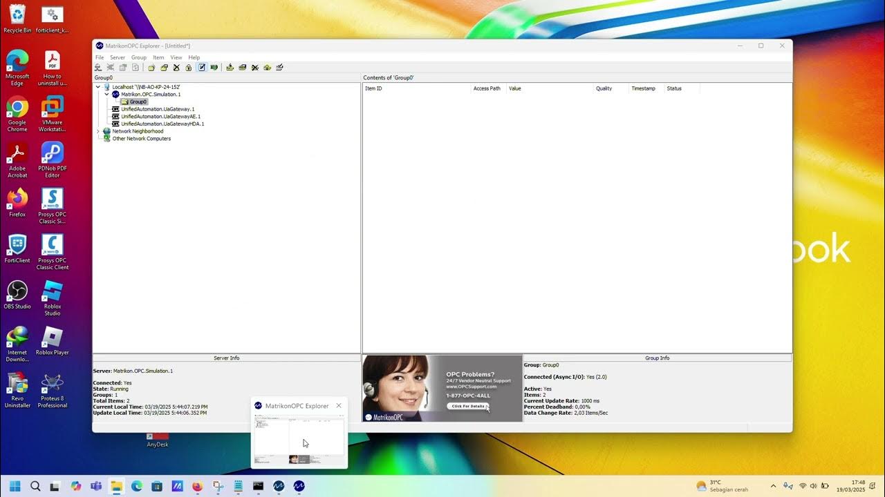 OPCDA to MQTT converter gateway software using python - YouTube