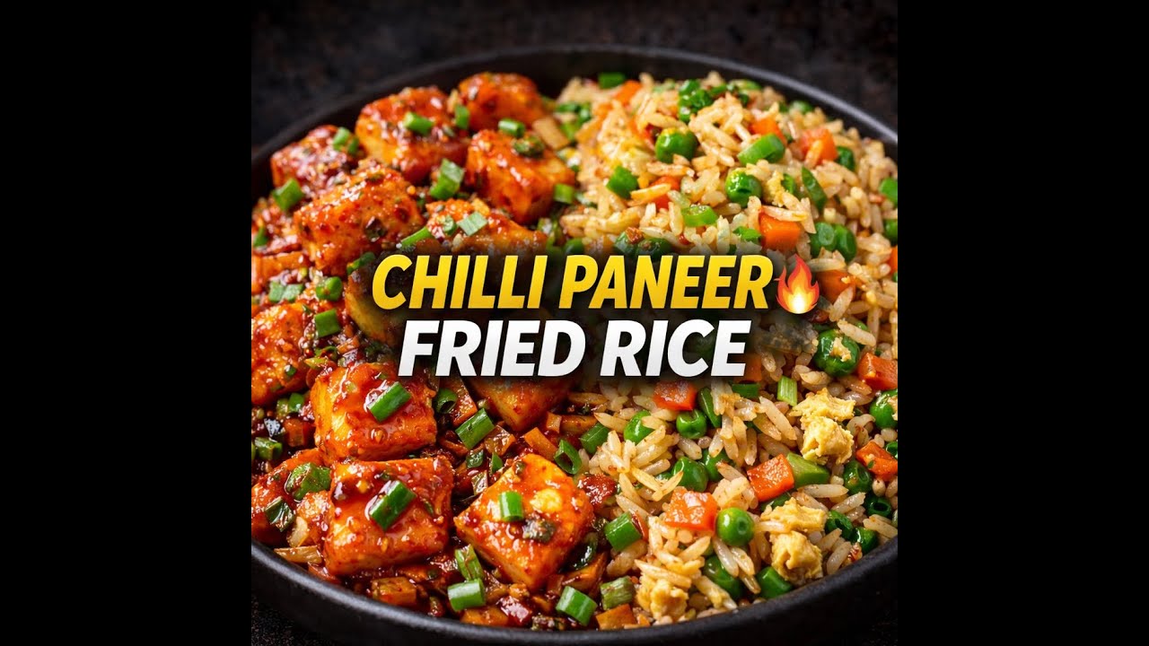 Chilli Paneer Fried Rice | Restaurant Style Indo-Chinese Combo - YouTube