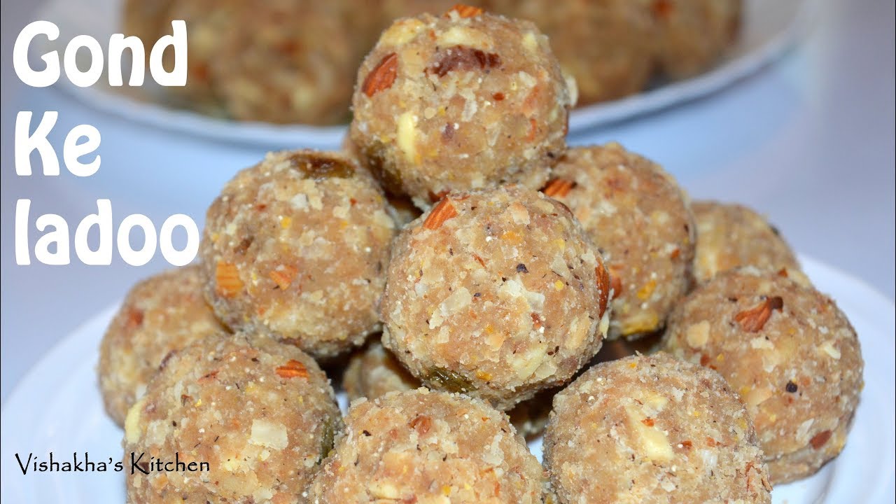 गोंद के लड्डू | Dink / Gond ke Ladoo |Healthy & Tasty Edible gum ladoo ...