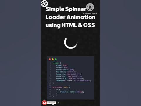 Simple Spinner Loder Animation Using Html & Css | Dev Area #shorts - YouTube