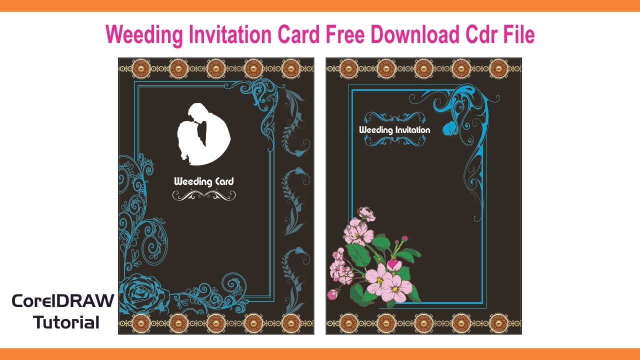 How To Create Wedding Invitataion Card Design in CorelDRAW Tutorial By ...