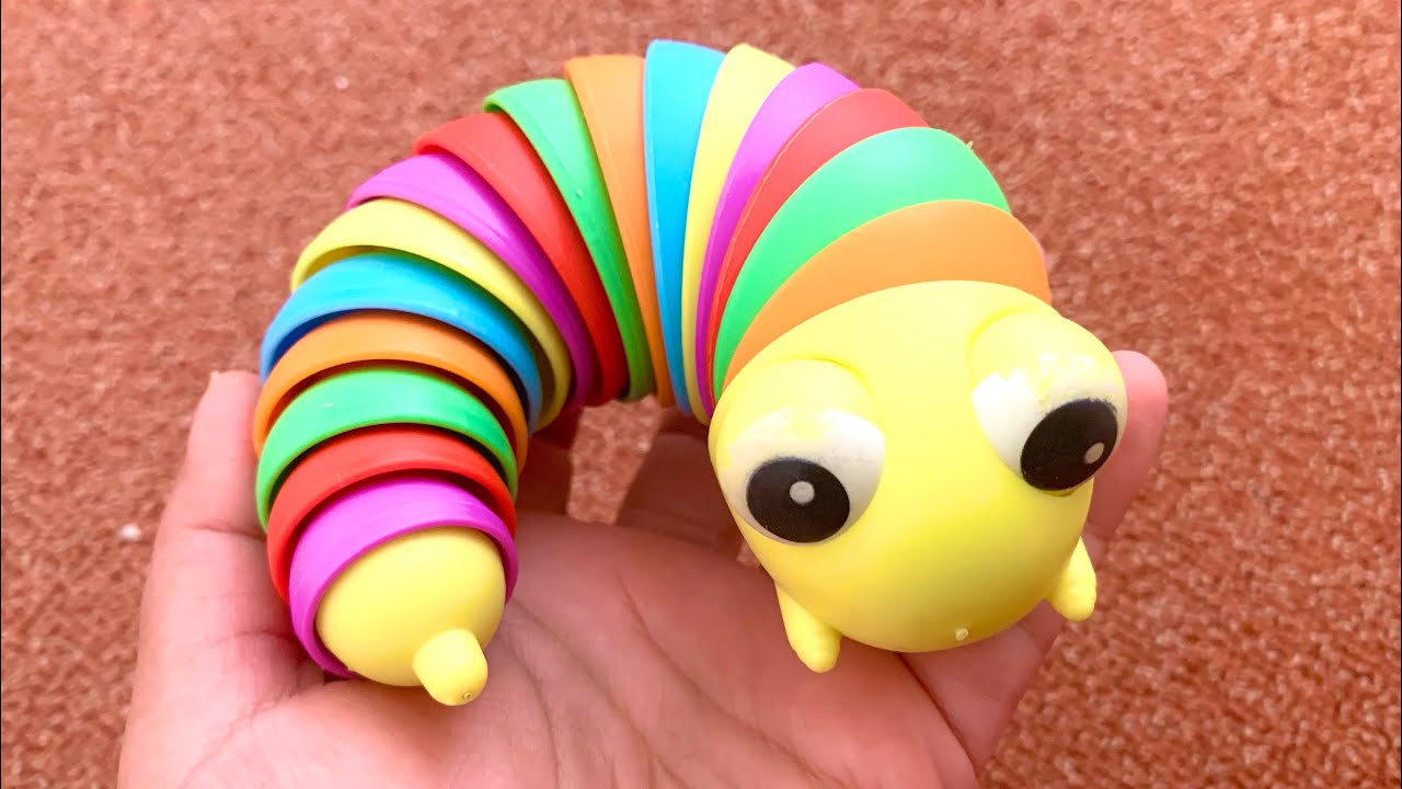 Colorful snail | fidget toys | slug |intelligent 3D toy | ASMR ...