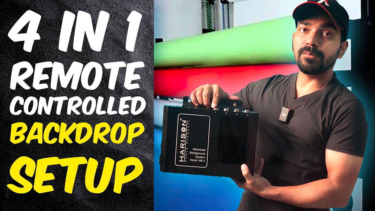 My new motorized Green Screen backdrop system - YouTube