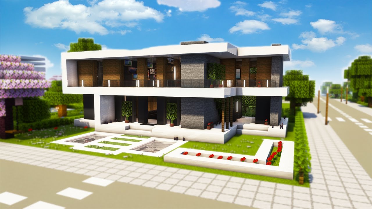 Minecraft: How To Build a Luxury Modern House - Tutorial - YouTube