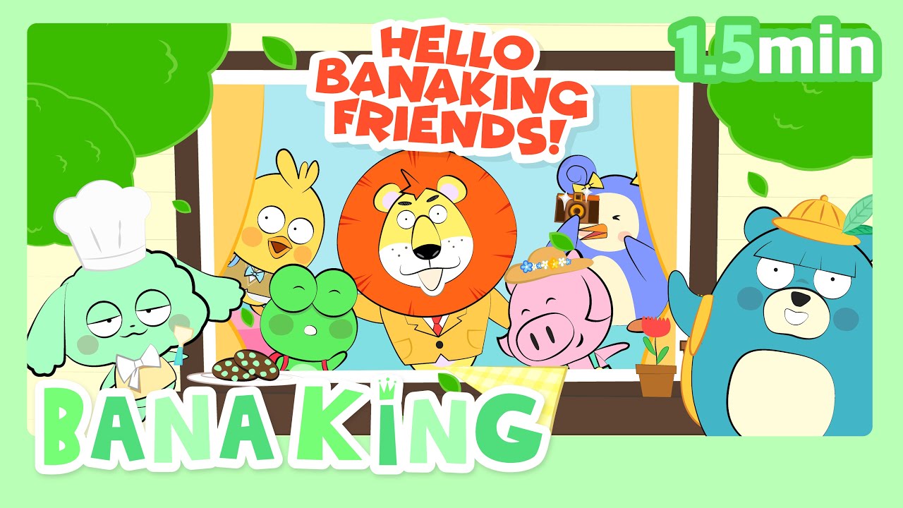 BanaKing Friends | English Nursery rhymes | BanaKing - YouTube