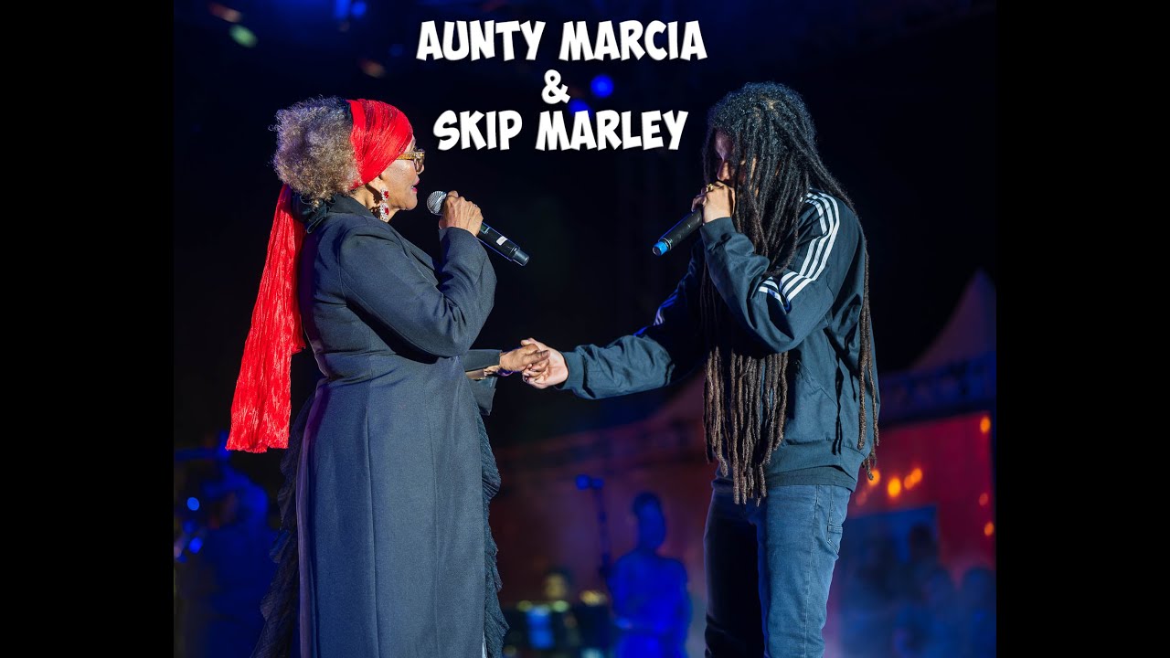 Skip Marley performs with Marcia Griffiths in Hope Gardens, Kingston ...