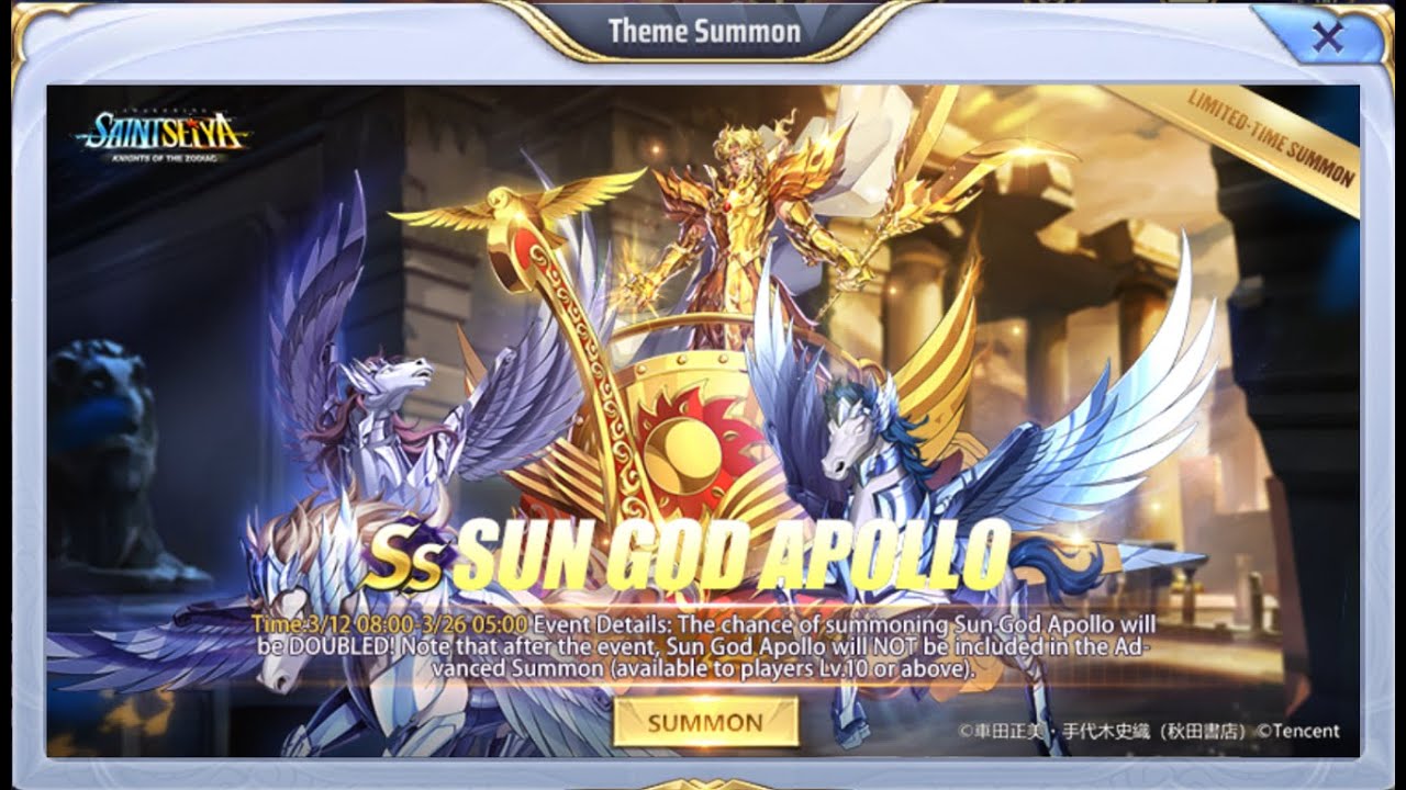 [Live♦️] Saint Seiya: Awakening (KOTZ) - Apollo 6 Star Reincarnation ...