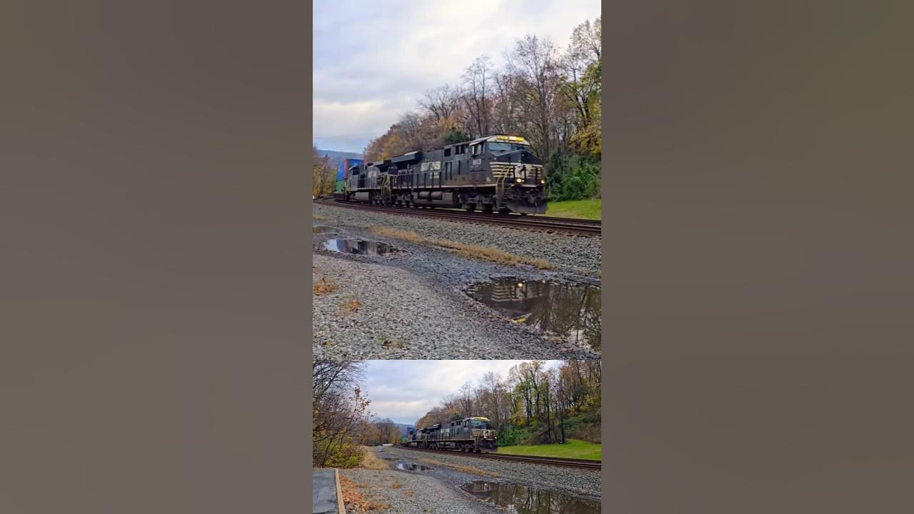 Afternoon intermodal at Lewistown, PA (11/15/2024) - YouTube