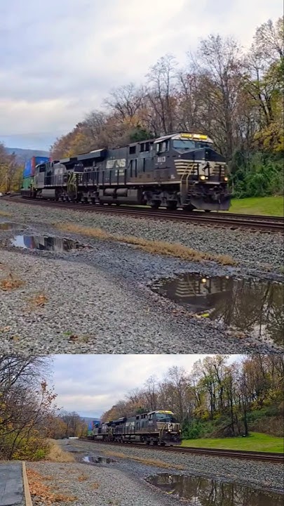 Afternoon intermodal at Lewistown, PA (11/15/2024) - YouTube