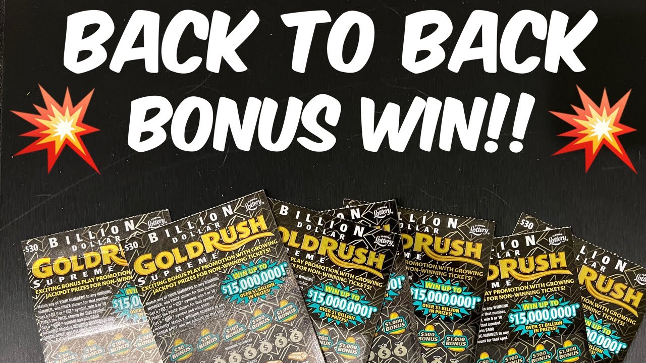 $30 Gold Rush Supreme | Bonus Spot back to back wins!! | 7 Ticket $210 ...