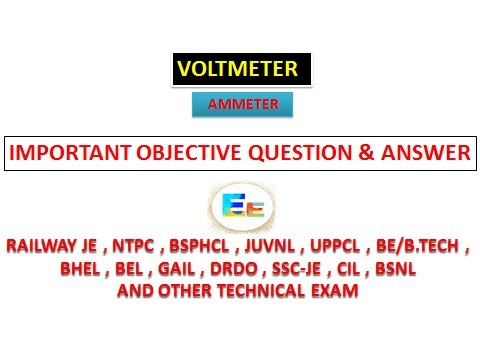 Electrical measuring instrument ll objective question and answer - YouTube