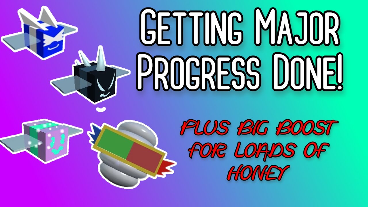Getting Major Progress Done! Plus Massive Boost Inside Roblox Bee Swarm ...
