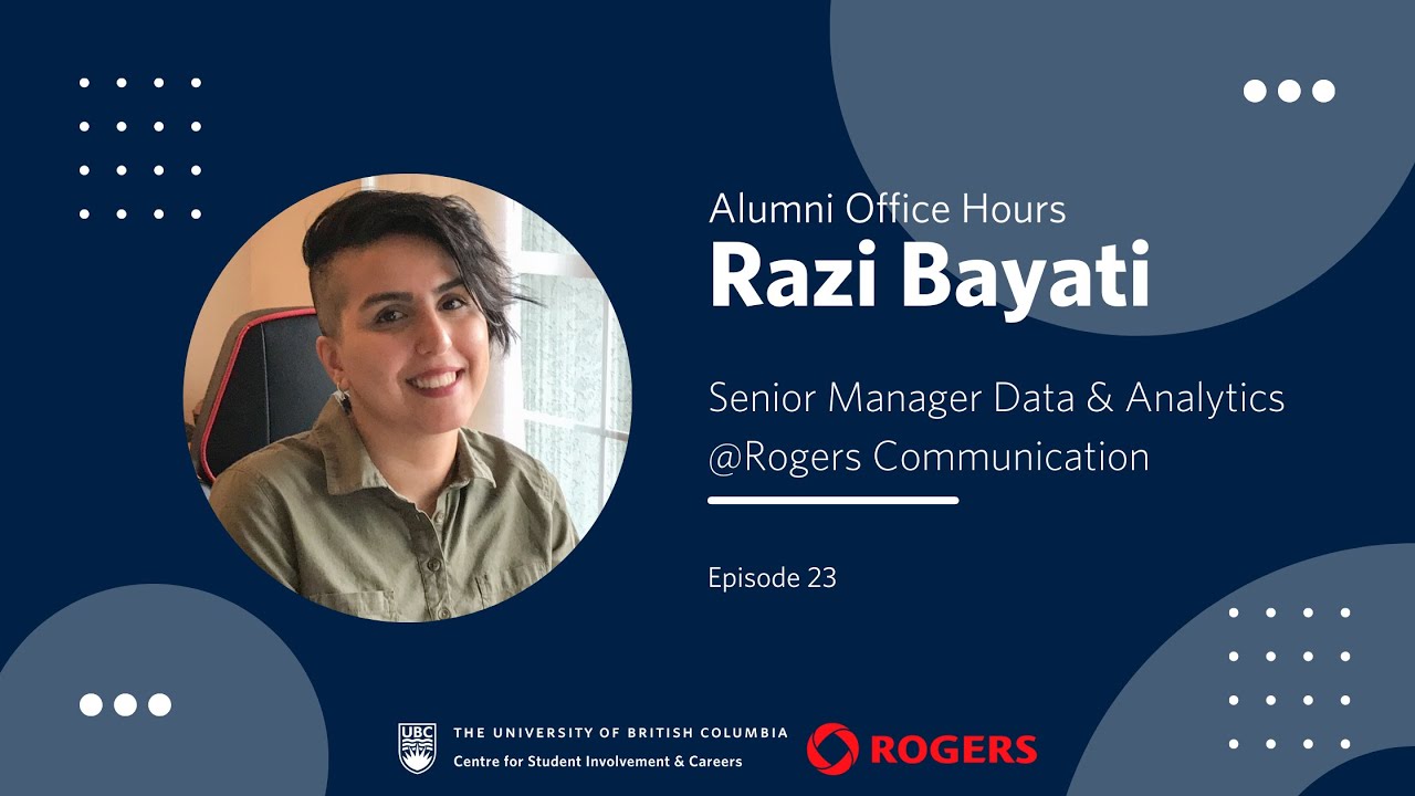 Alumni Office Hours with Razi Bayati - Senior Manager Data & Analytics ...