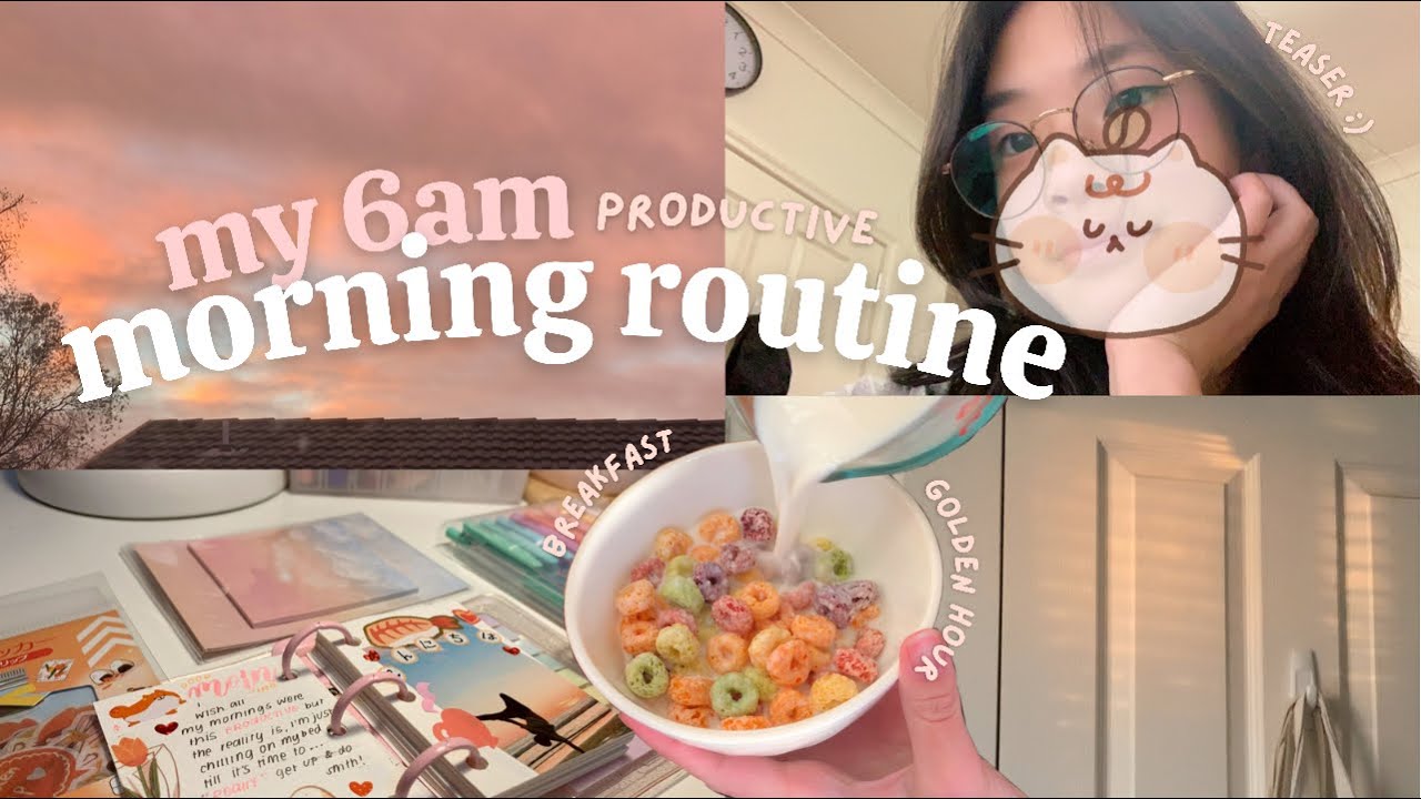 my 6am productive morning routine - YouTube