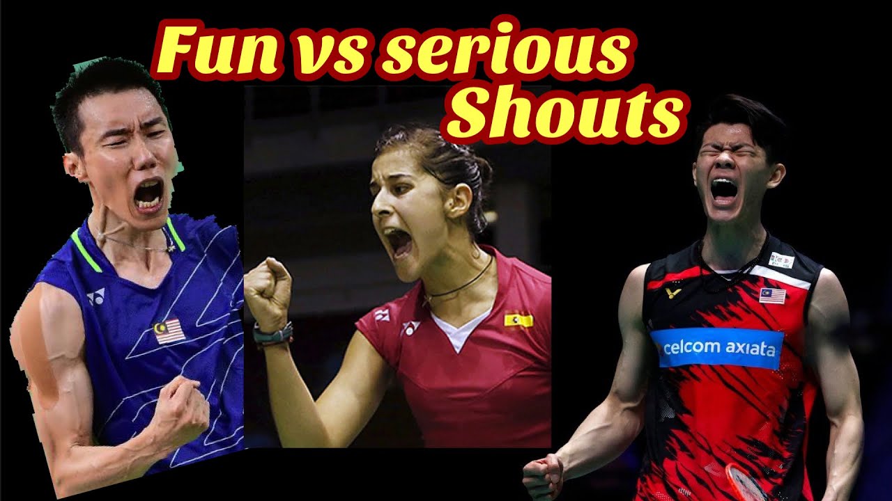 Badminton Screaming / Shouting moments | Funniest moment must watch ...