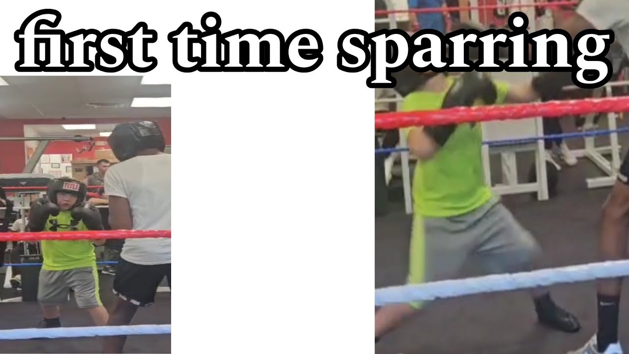 First time sparring I was (sparring a 14 year old)I'm ok btw - YouTube