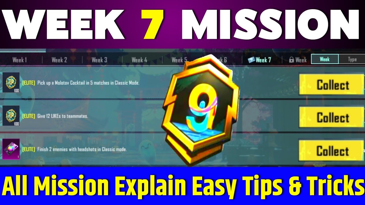BGMI A9 Week 7 Mission Explained - How to Complete All A9 Missions ...