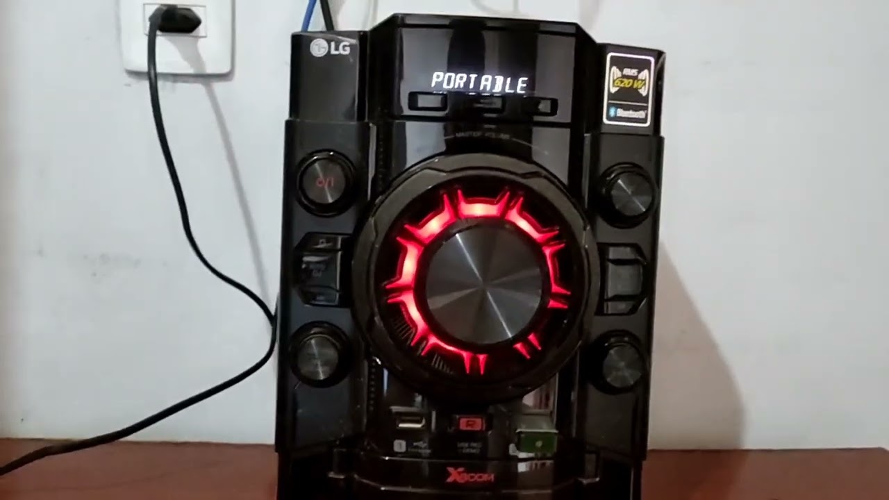 Mini System LG xboom CM5660 mudando de função só, erro portable ...