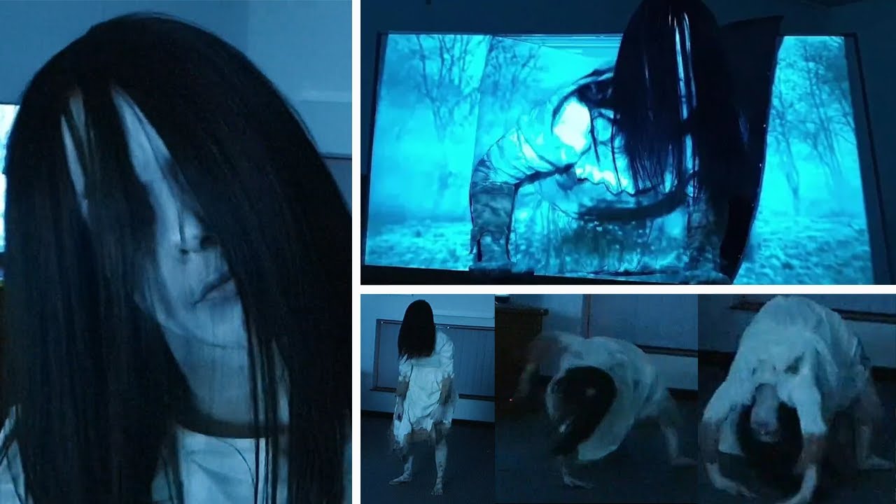The Ring In Real Life ~ Samara Climbs Through the TV | | Running Scared ...