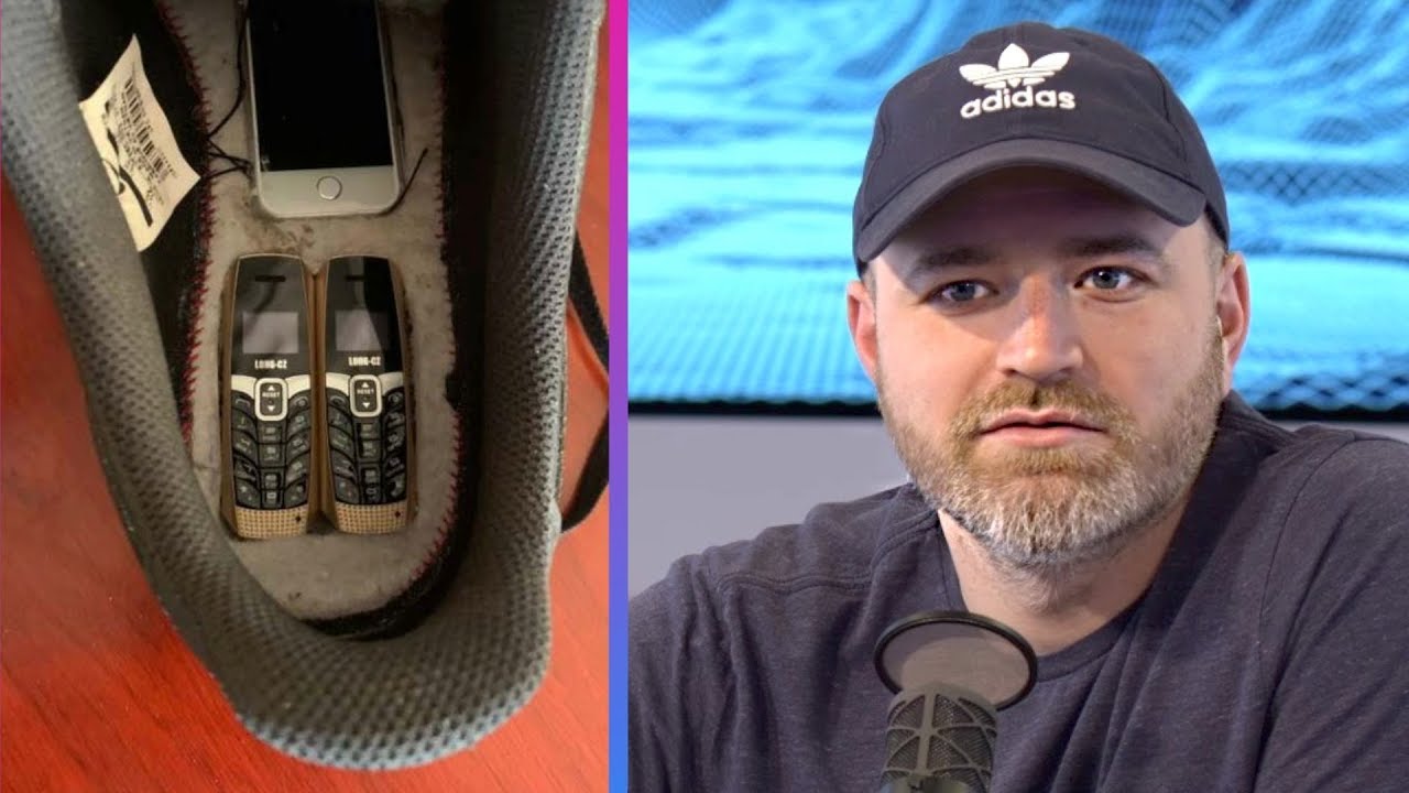 World's Tiniest Phones Smuggled Inside Shoes - YouTube