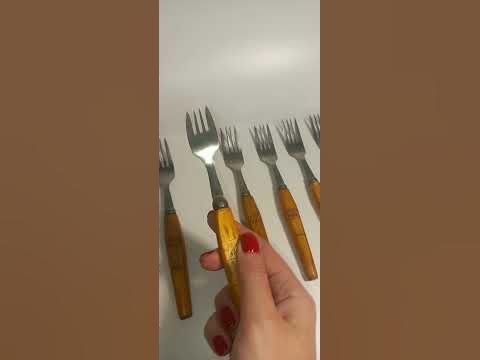 приборы столовые с деревянными ручками - YouTube