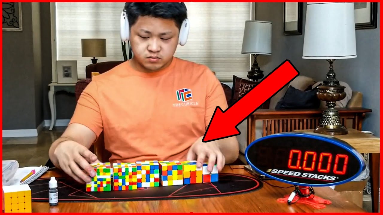 Moments when Speedcubers set Home World Records! - YouTube