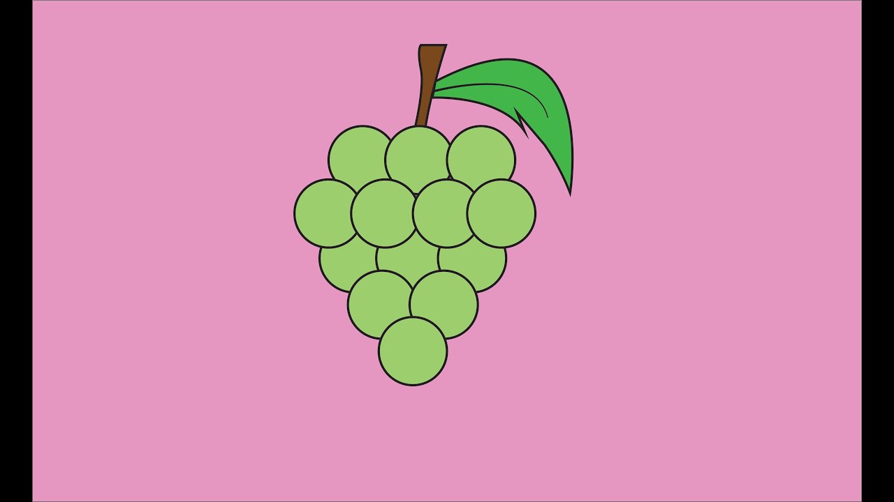 How to draw Grape In Adobe Illustrator Tutorials for beginners - YouTube