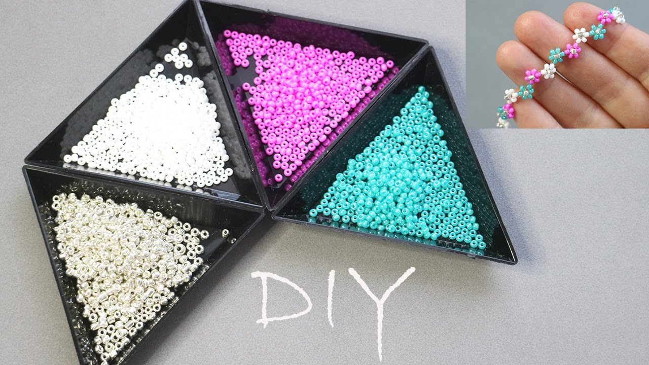 I WILL SHOW YOU HOW TO MAKE A CUTE SPRING beaded bracelet - YouTube