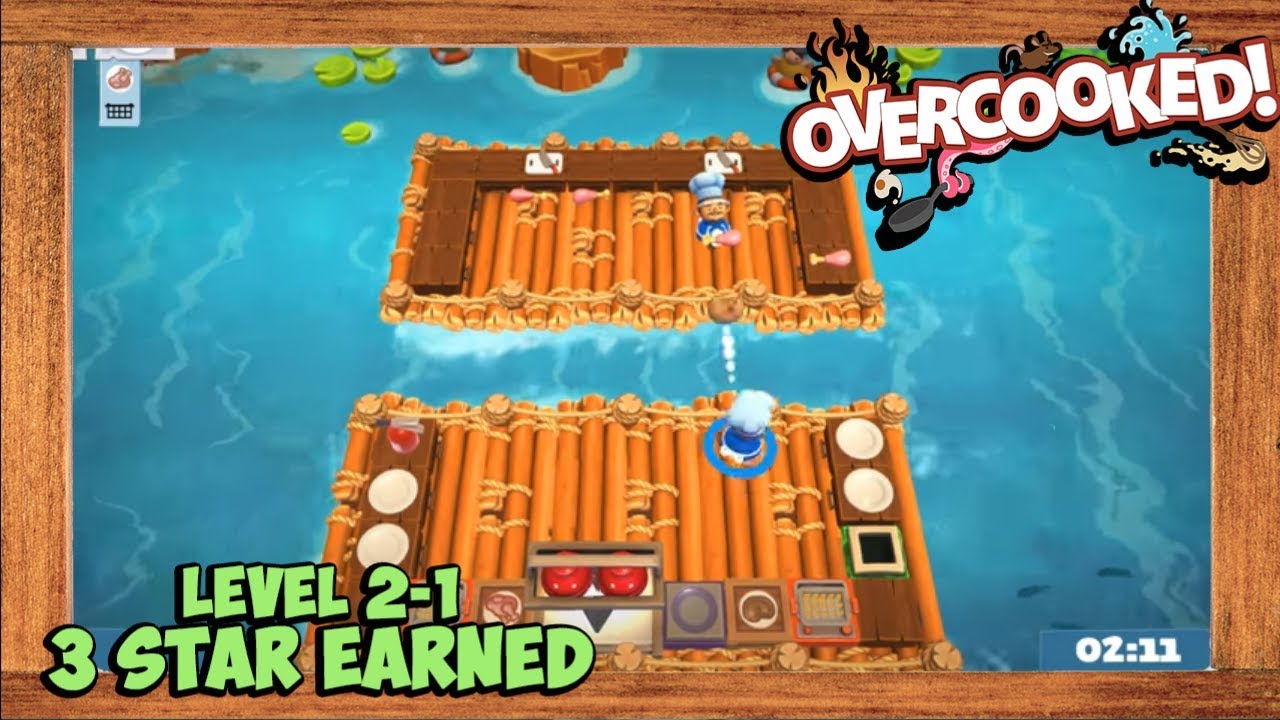 Overcooked 2 Level 2-1 Walkthrough 3 Star - YouTube