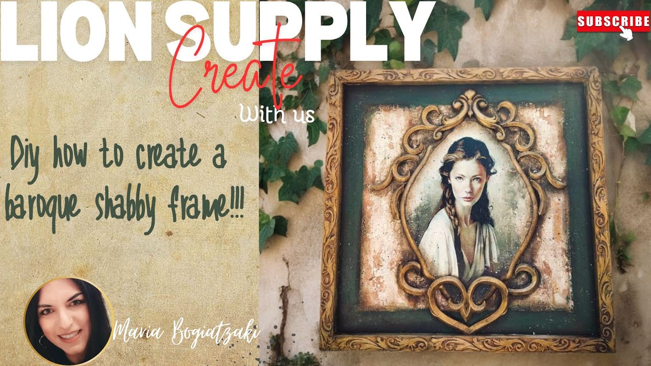 DIY tutorial how to create a shabby baroque frame - YouTube