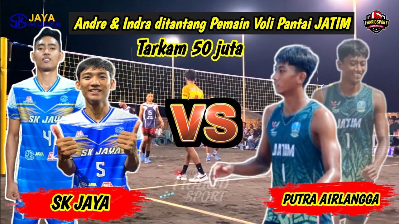 Gengsi Wahyu Voli pantai Jatim ditantang Andre Indra ft pemain Samator ...