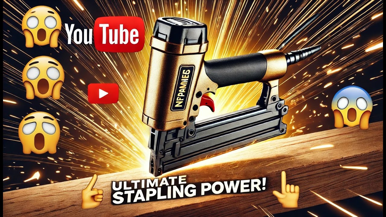 "⚡ Power & Precision! 🔥 Pneumatic Stapler Gun in Action! 🛠️🚀" #shorts #youtubeshorts #stapler ...