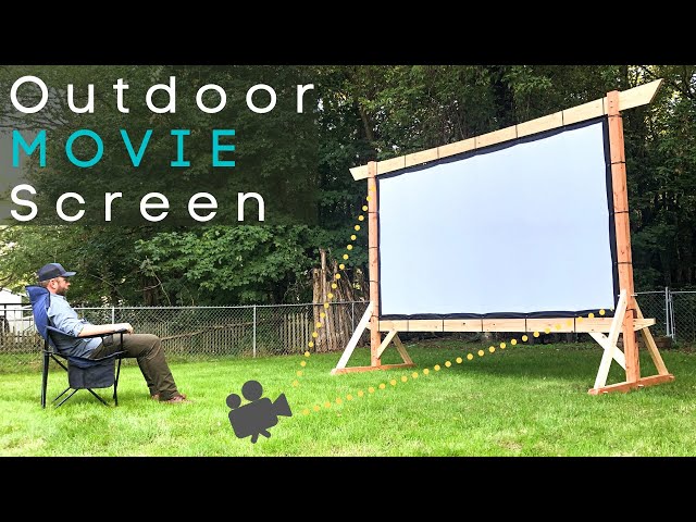 Retractable Outdoor Movie Screen