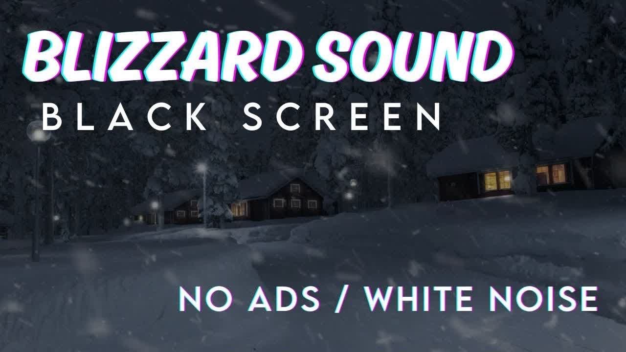 Blizzard Snow Sounds | For Sleep, Relaxation And Staying Cool | Back ...