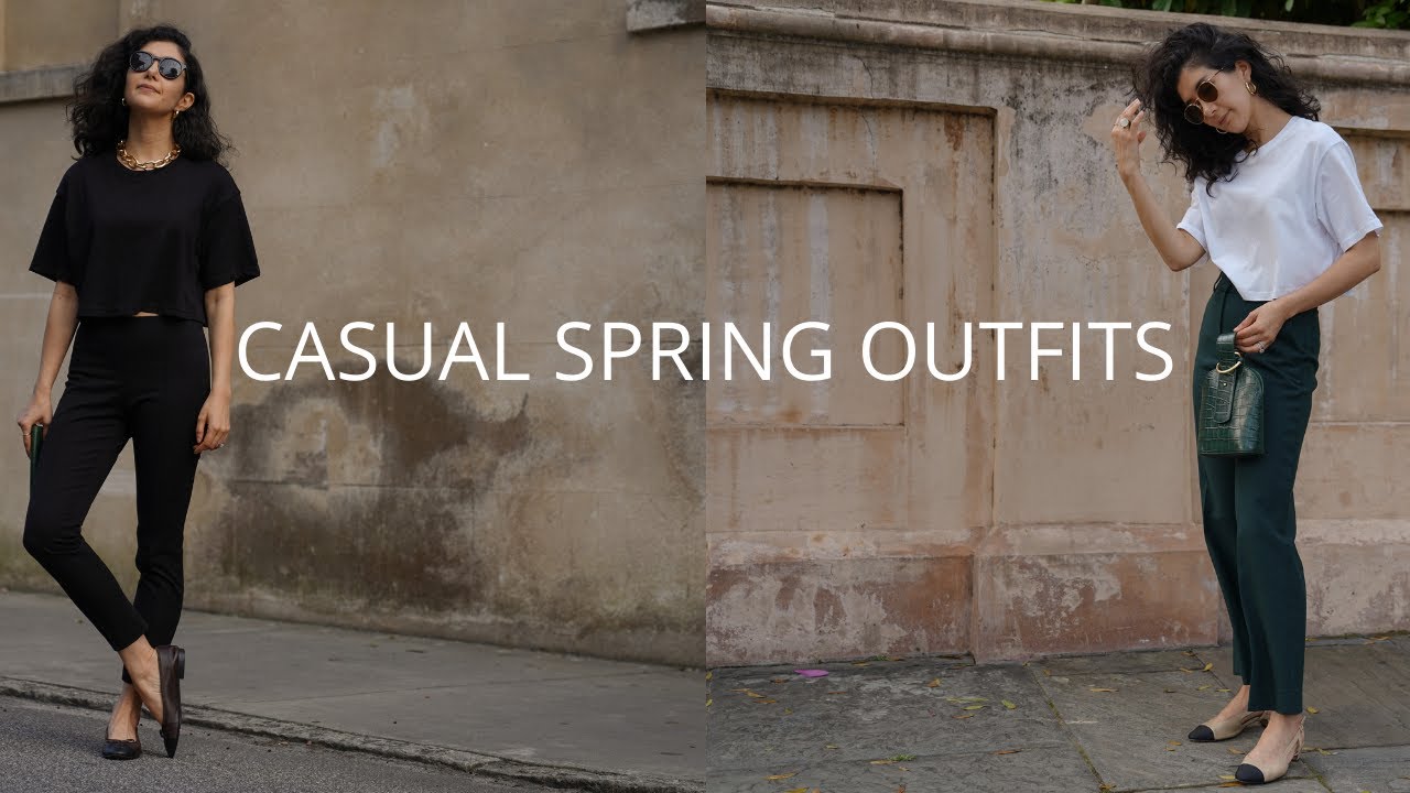 Casual Spring Outfits - YouTube