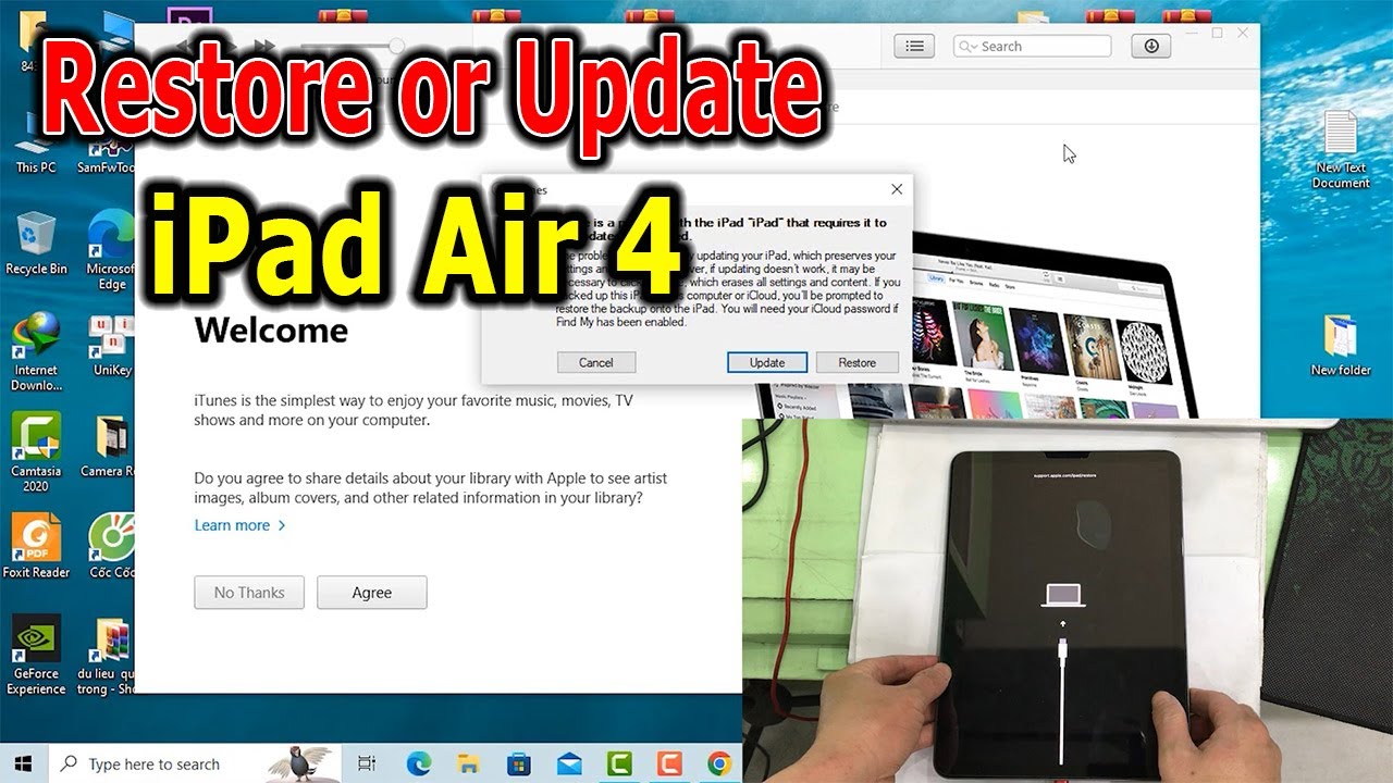 How to Restore or Update iPad Air 4 - YouTube