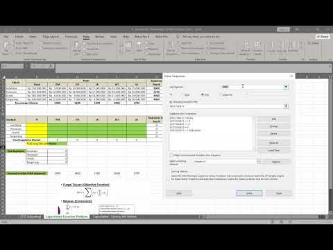 Tutorial Solver Excel pada Kasus Supply Chain Management - YouTube