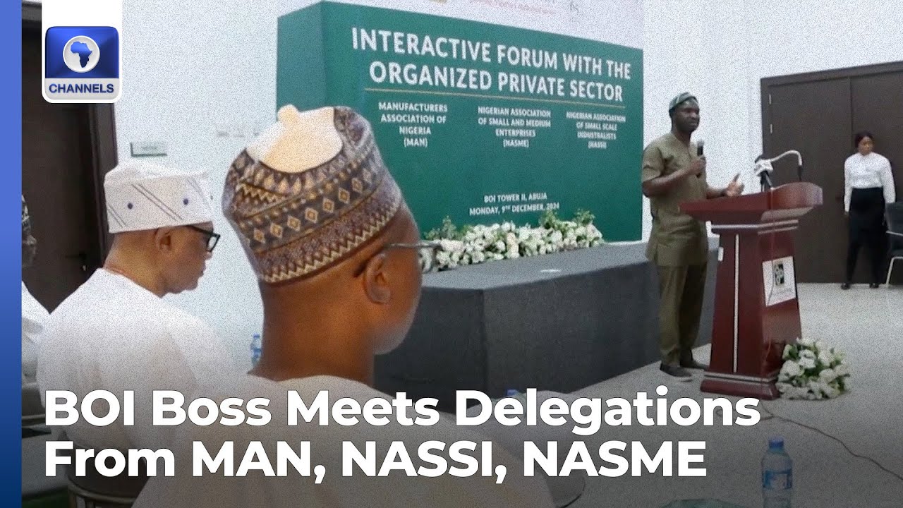 BOI Boss Meets Delegations From MAN, NASSI, NASME - YouTube
