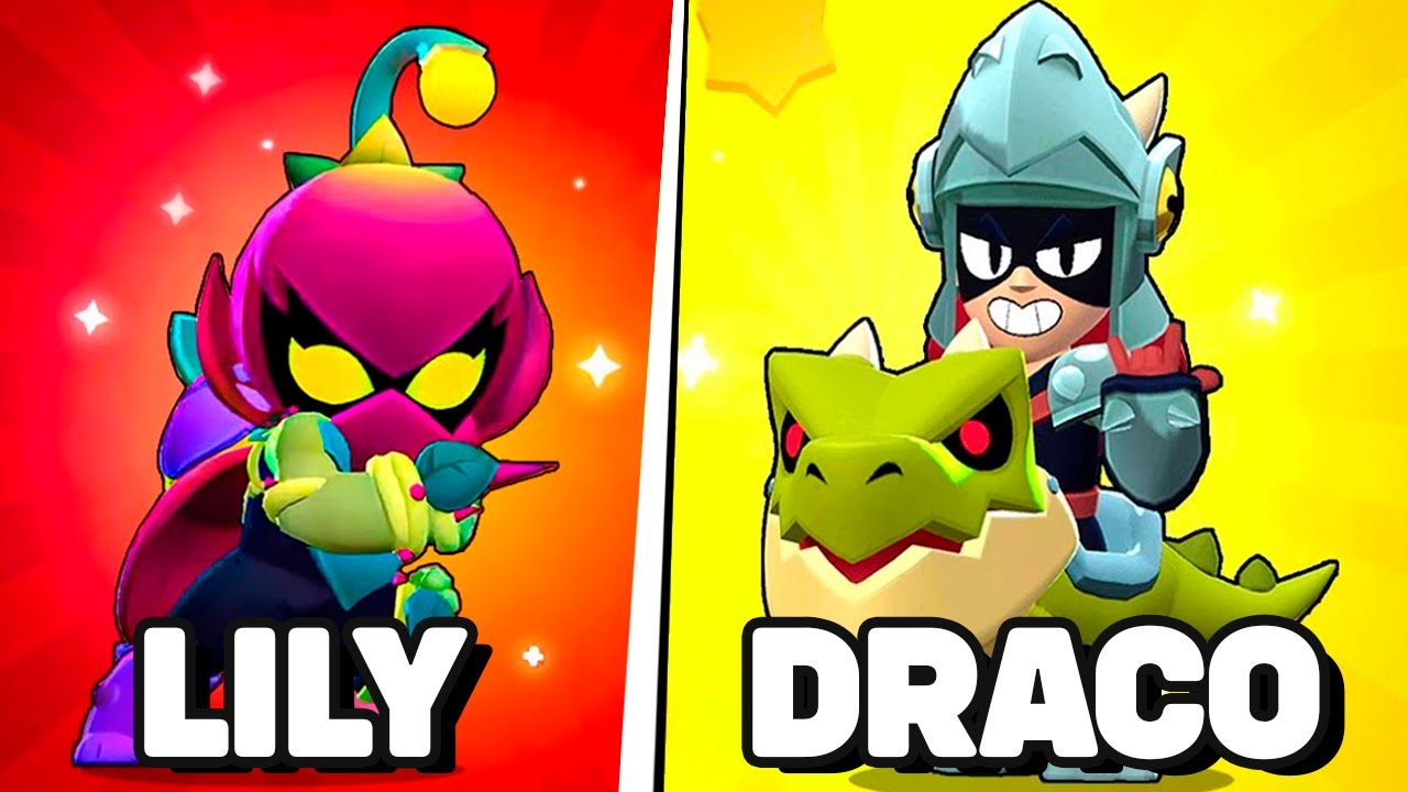 NUEVAS SKINS de LILY Y DRACO *NUEVOS BRAWLERS* | ACTUALIZACIÓN de BRAWL ...