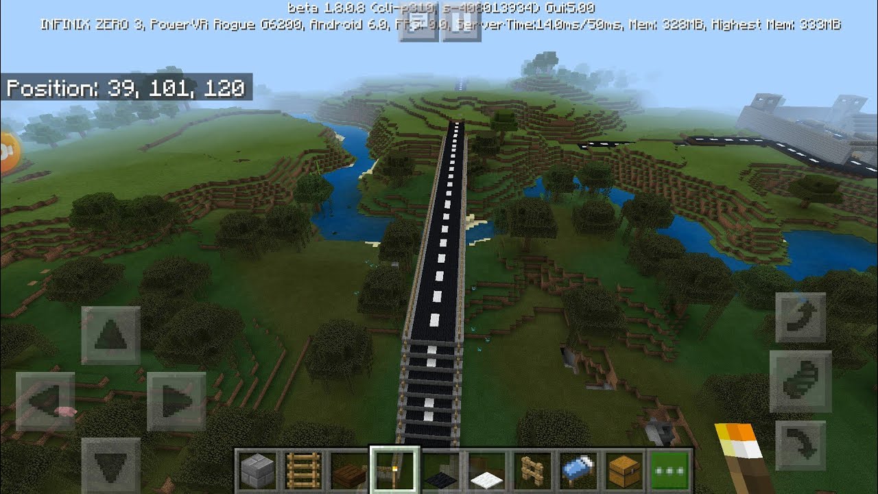 how to make a big road in Minecraft - YouTube