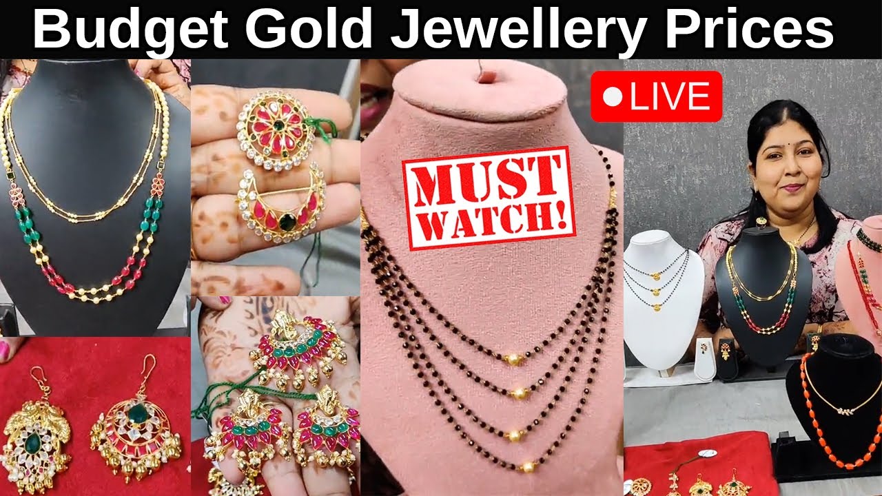 Budget Light Weight gold jewellery | gold mangalsutra | Lavya Jewels ...