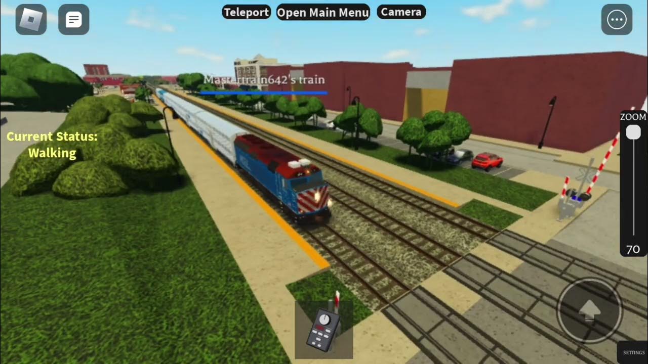 Railfanning downers grove in roblox Metra bnsf sim - YouTube