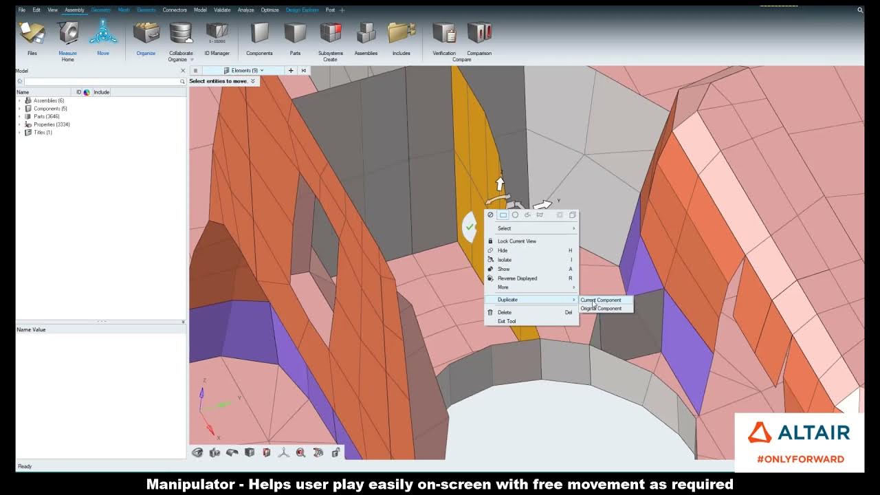 Learn HyperWorks Interface - Move Translate - YouTube