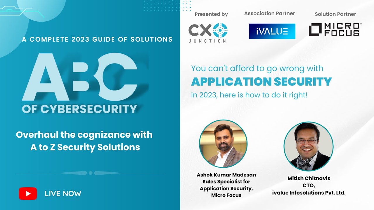 APPLICATION SECURITY | MICROFOCUS | IVALUE INFOSOLUTIONS | CXO JUNCTION - YouTube