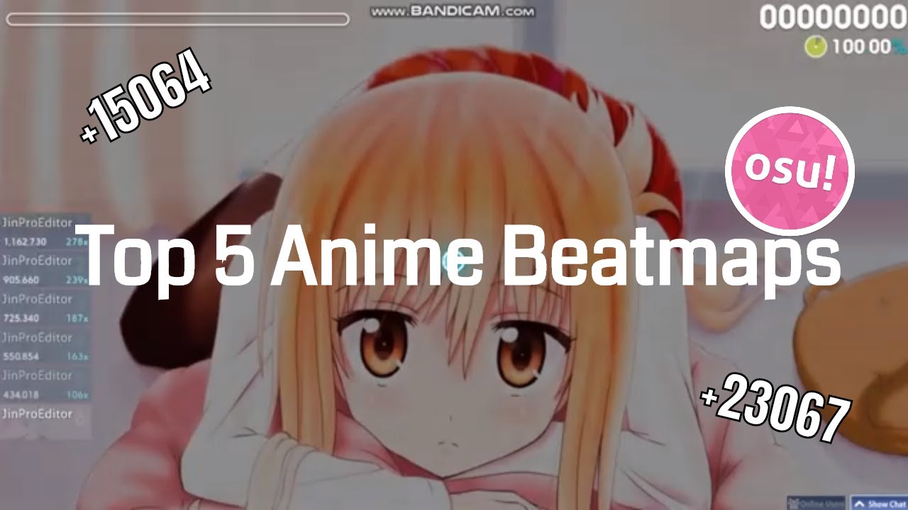 Top 5 Anime Beatmaps Osu! - YouTube