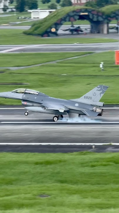 F-16V block20 6820 03跑道降落 runway 03 landing #aviation #airforce #fighter - YouTube