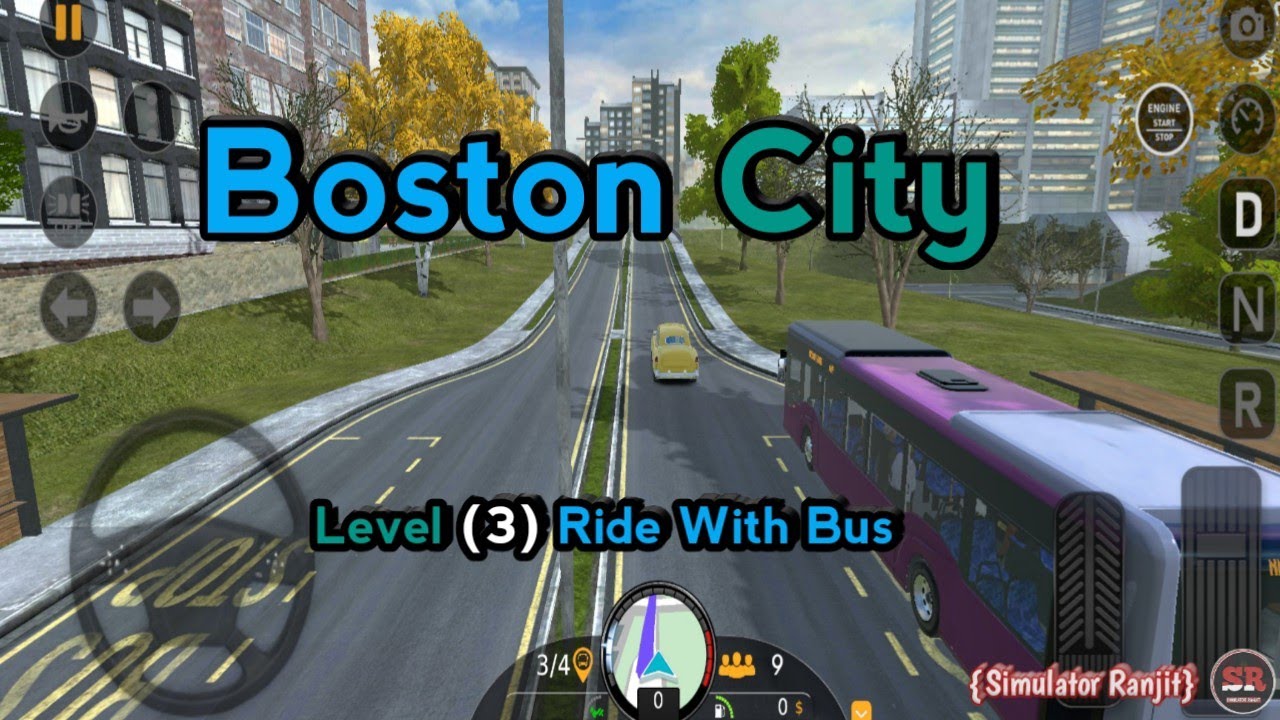 Boston City | Level (3) Ride With Bus | Commonweal Th To Henry Park | {Simulator Ranjit} - YouTube