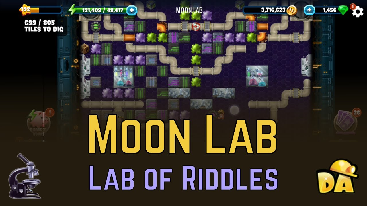 Moon Lab - #4 Lab of Riddles - Diggy's Adventure - YouTube